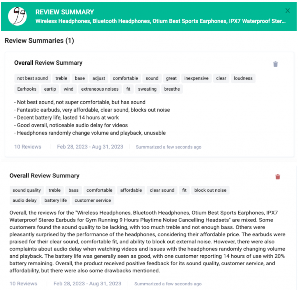 FeedbackWhiz AI Review Summary Tool